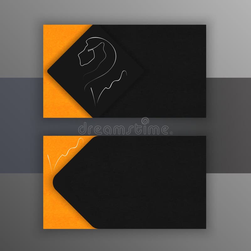 Textured Business Card Template. Vector Stock Vector - Illustration of ...