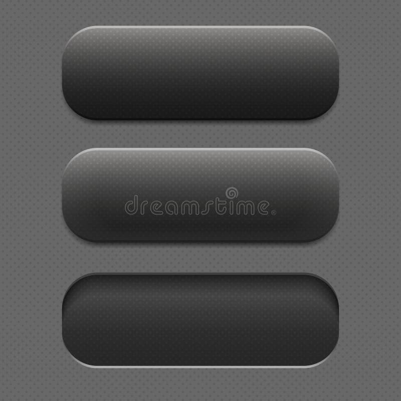 Textured Button Dark Color in Three Positions Stock Vector ...