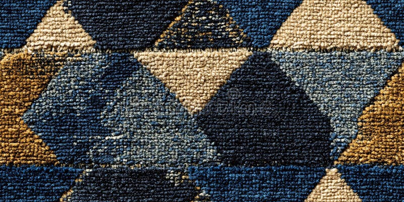 Textured Carpet Seamless Repeat Pattern Featuring Geometric Shapes in ...