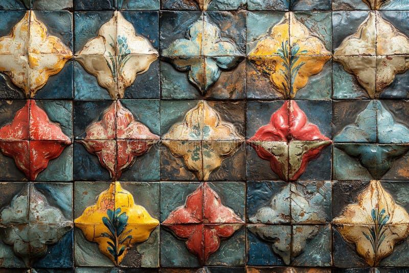 A Textured Ceramic Background Showcasing Beautiful Patterns and Colors ...