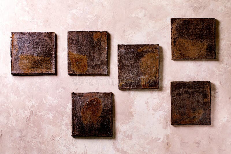 Textured Ceramic Tiles for Background Stock Photo - Image of handmade ...