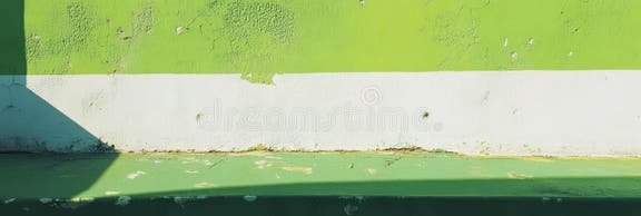 Textured Chartreuse and White Wall with Sunlit Shadows - Ideal for Design Projects Stock ...
