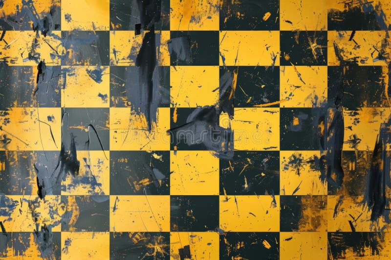 A Textured Checkered Wall with Circular Holes Stock Photo - Image of ...