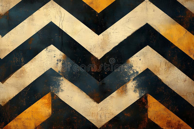 Textured Chevron Pattern with Yellow, Black, and White Colors on a ...