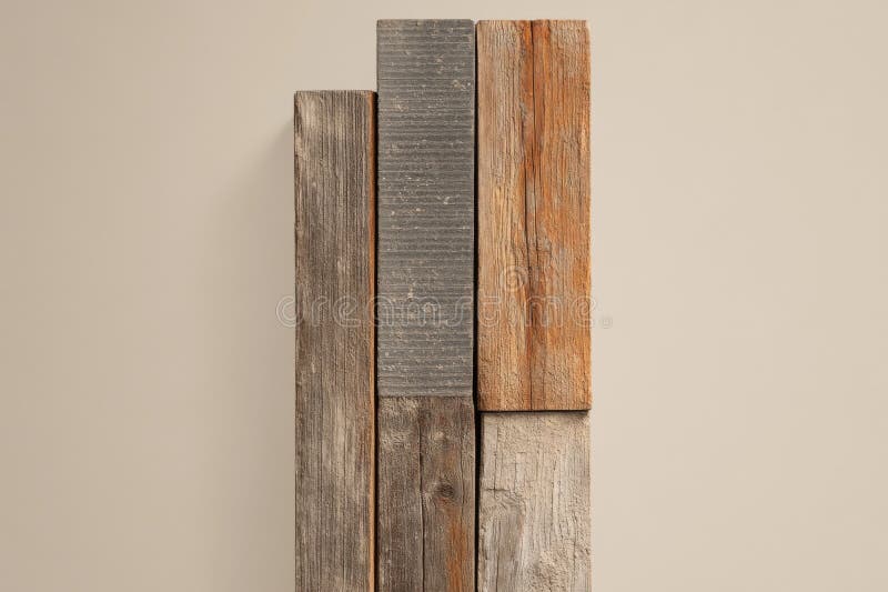 Textured Cladding Boards Display Stock Illustration - Illustration of ...