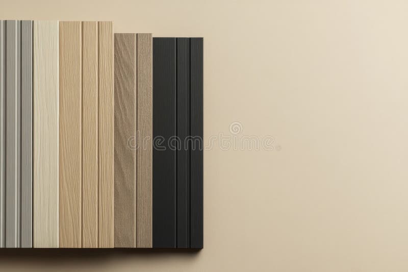 Textured Cladding Boards Display Stock Illustration - Illustration of ...