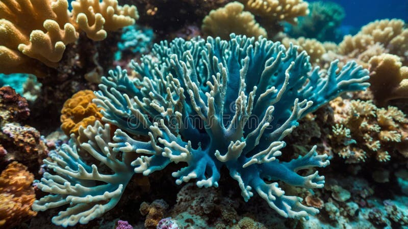 Textured Close-Up of Coral Reef Structure Stock Illustration ...