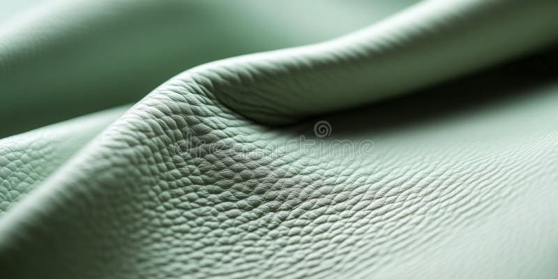 Textured Close-up of Mint Green Leather, Showcasing Its Smooth Finish ...