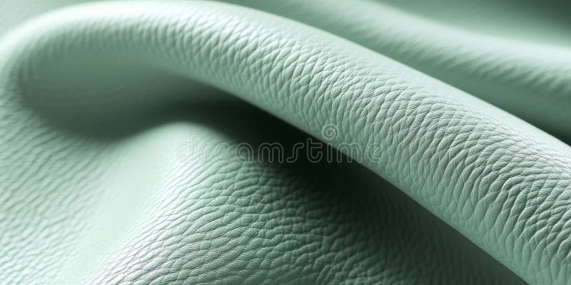 Textured Close-up of Mint Green Leather, Showcasing Its Smooth Finish ...