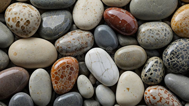 Textured Close-Up of a Pebble Surface Stock Illustration - Illustration ...