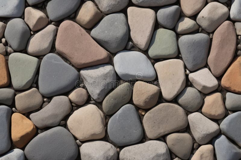 Detailed Cobblestone Texture with Organic Shapes and Earthy Tones Stock ...