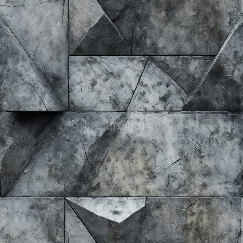 Triangle Textured Concrete Block Wall Background Stock Illustration ...