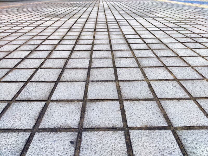 Textured Concrete Pavement in an Urban Setting during Daylight Stock ...