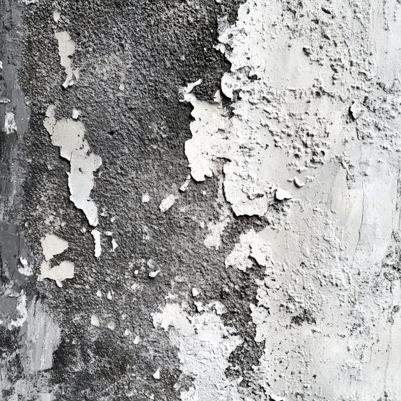 The Textured Concrete Surface Displays a Blend of Peeling Paint and ...