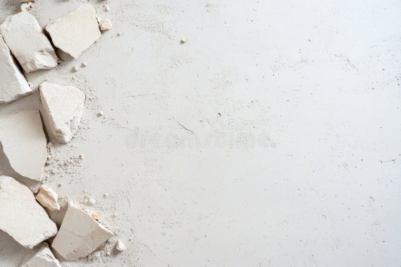 Textured Concrete Surface with Scattered Stone Pieces Offers a ...