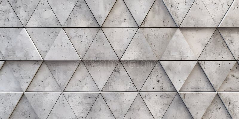 Textured Concrete Triangle Tiles Wall Cladding Stock Illustration ...