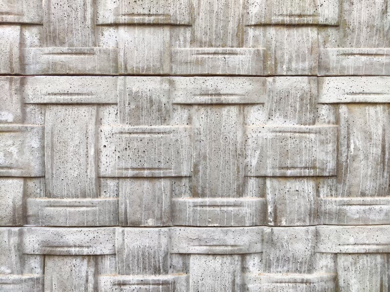 Textured Concrete Wall Displaying a Woven Pattern Ideal for Design and ...