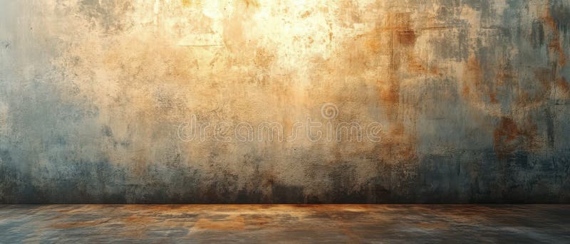 Textured Concrete Wall with Rust and Gradient Lighting Indoors Stock ...