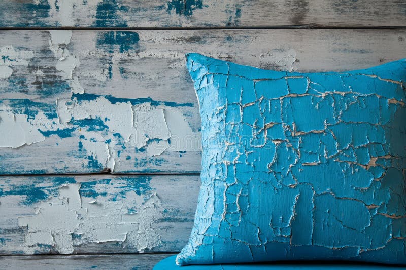 Textured Cracked Blue Paint Aged Wood Peeling Layers Revealing Rustic ...
