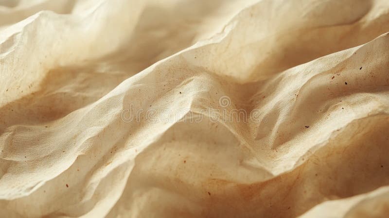Textured Cream Colored Fabric Draped in Soft Waves Stock Illustration ...