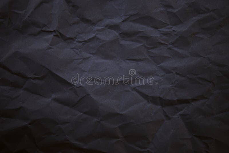 Textured Crumpled Black Paper Background Stock Image - Image of grunge ...