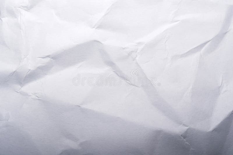 Textured Crumpled White Paper Design Stock Image - Image of folds ...
