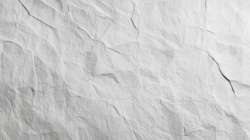 Textured, Crumpled White Paper Surface Showing Natural Wrinkles and ...