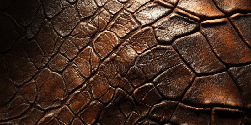 Textured Dark Brown Leather Surface Showcasing Intricate Natural ...