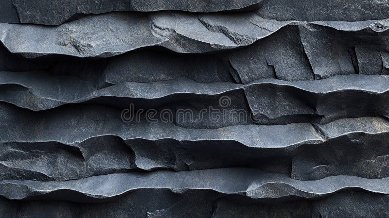 Textured Dark Gray Stone Layers Stock Illustration - Illustration of ...