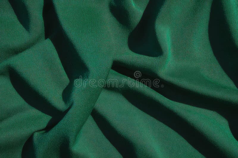 Textured Dark Green Fabric with Rough Surface and Clumps Resembling ...