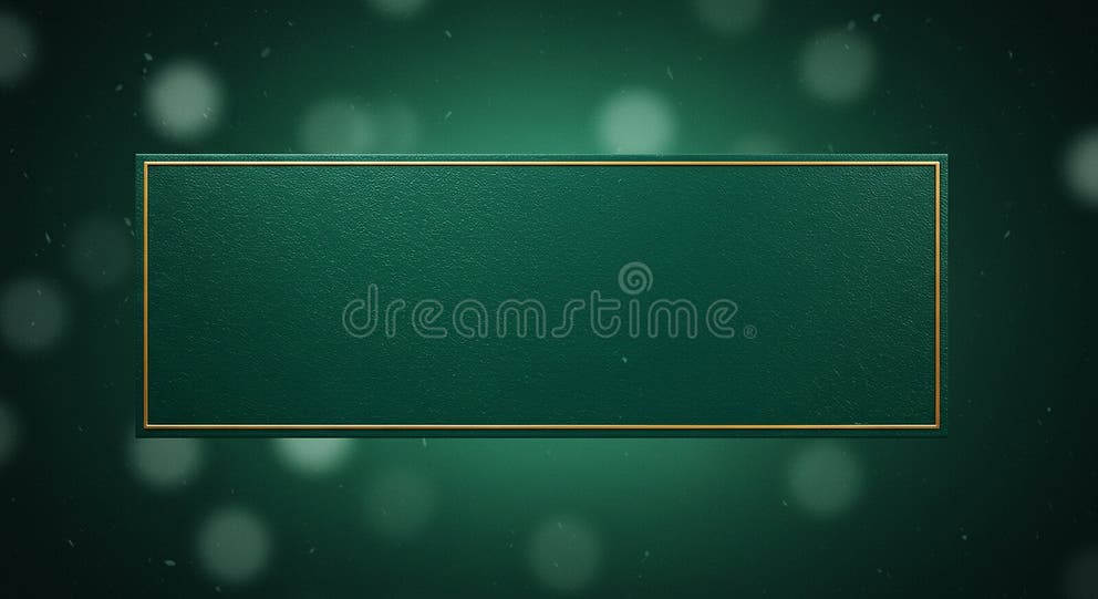 A Textured Dark Green Rectangular Panel is Centered on a Gradient Green ...