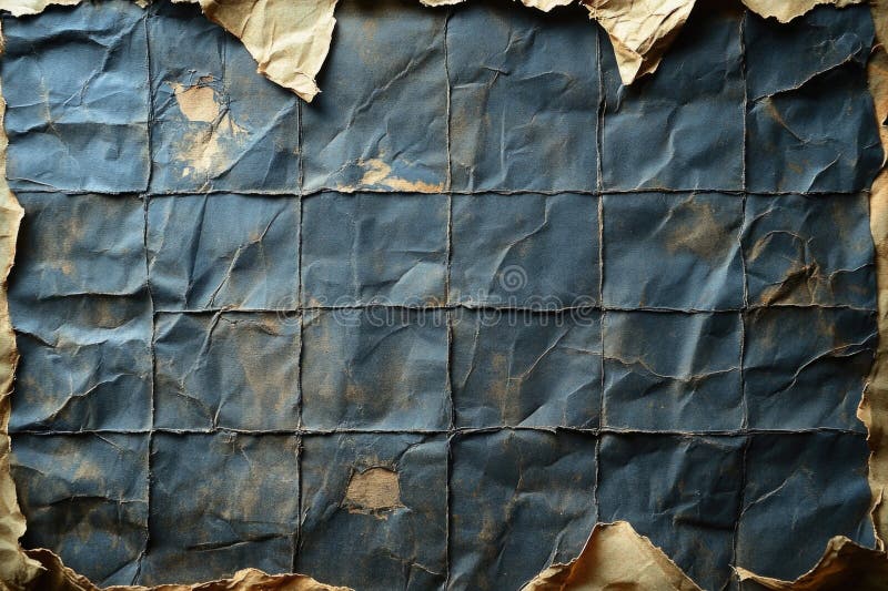 Textured Dark Newspaper Page with Folding Marks and Stock Illustration ...