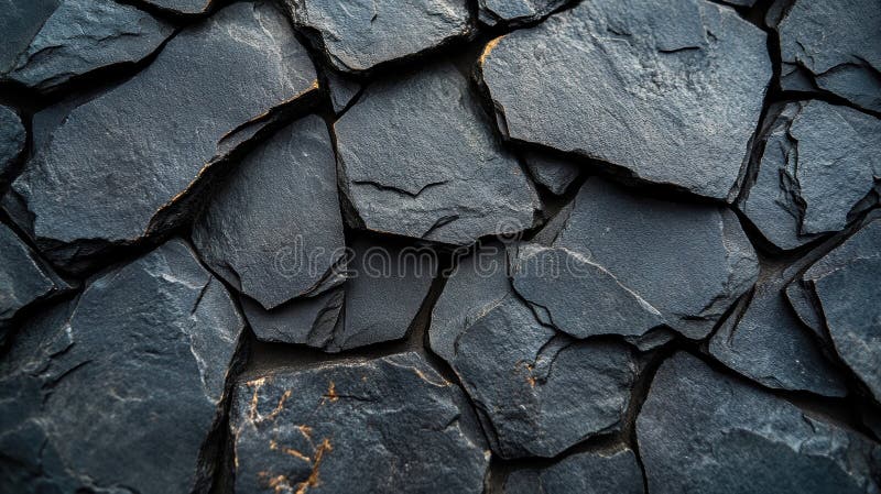 Textured Dark Stone Surface with Irregular Fragments and Patterns Stock ...
