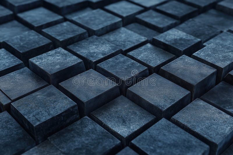 Textured Dark Stone Tiles Arranged in a Grid Pattern, Creating a Modern ...