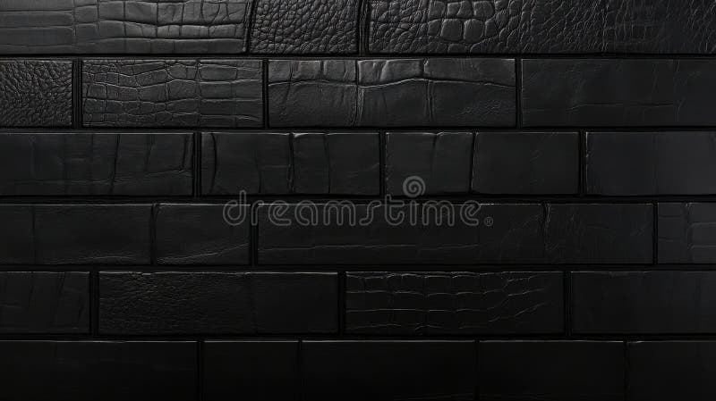 Textured Dark Wall Surface with Crocodile Patterned Tiles for Interior ...