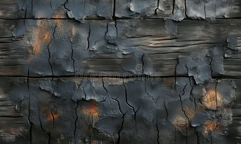 Textured Dark Wood Surface with Cracks and Peeling Paint Details Stock ...