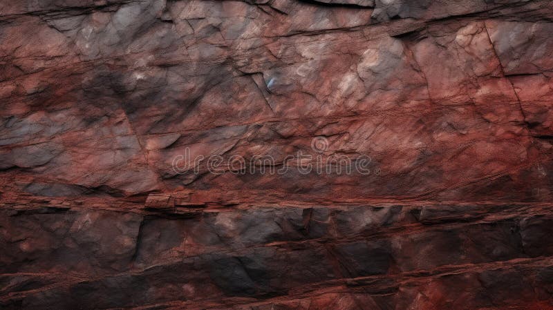 Textured Deep Red Cliff Surface. Stock Illustration - Illustration of ...