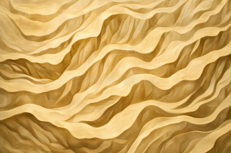Textured Desert Sand Dunes, Soft Golden Waves Rippling Under the Sun ...