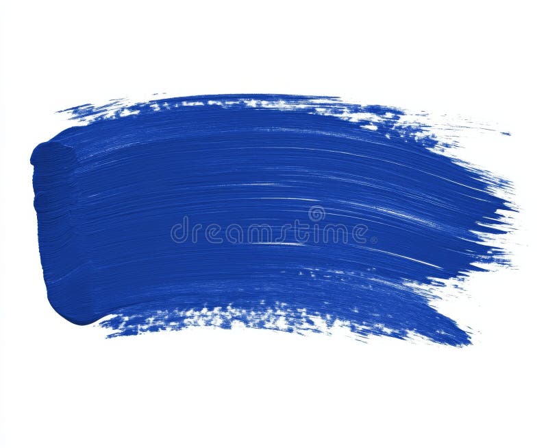 A Textured Design Element Featuring a Blue Brushstroke Against a White ...