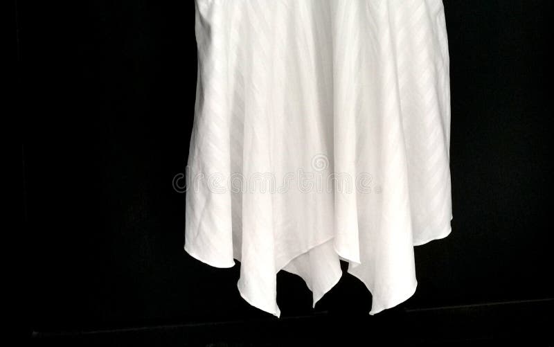 Textured Draped White Fabric Against Black Background Stock Photo ...
