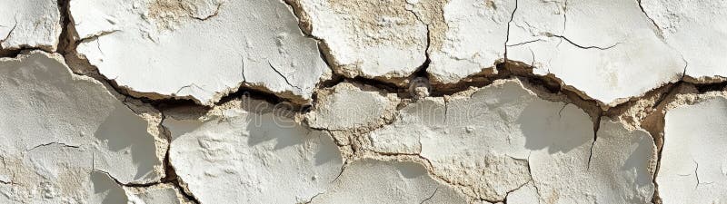 Textured Dry Soil Surface with Cracks Under Natural Lighting Stock ...