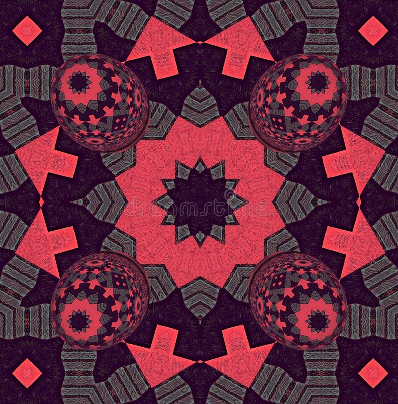 Pattern Design from Dull Red and Grey Arrows with Drop Shadows Stock ...