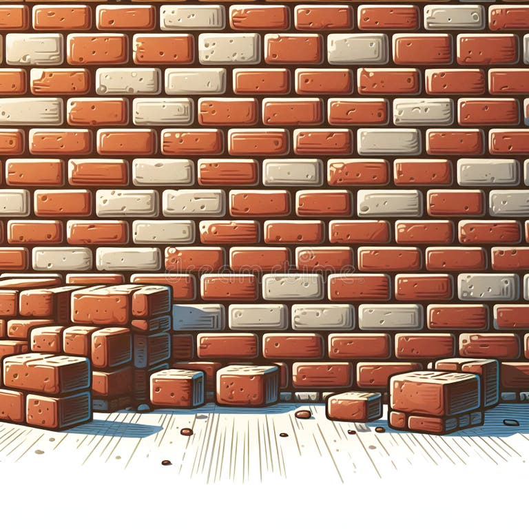 Textured Elegance: Brick Block Background Design Stock Illustration ...
