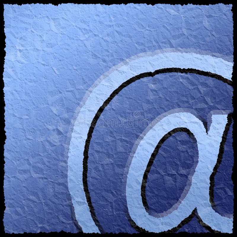 Textured email sign stock illustration. Illustration of desktop - 210838