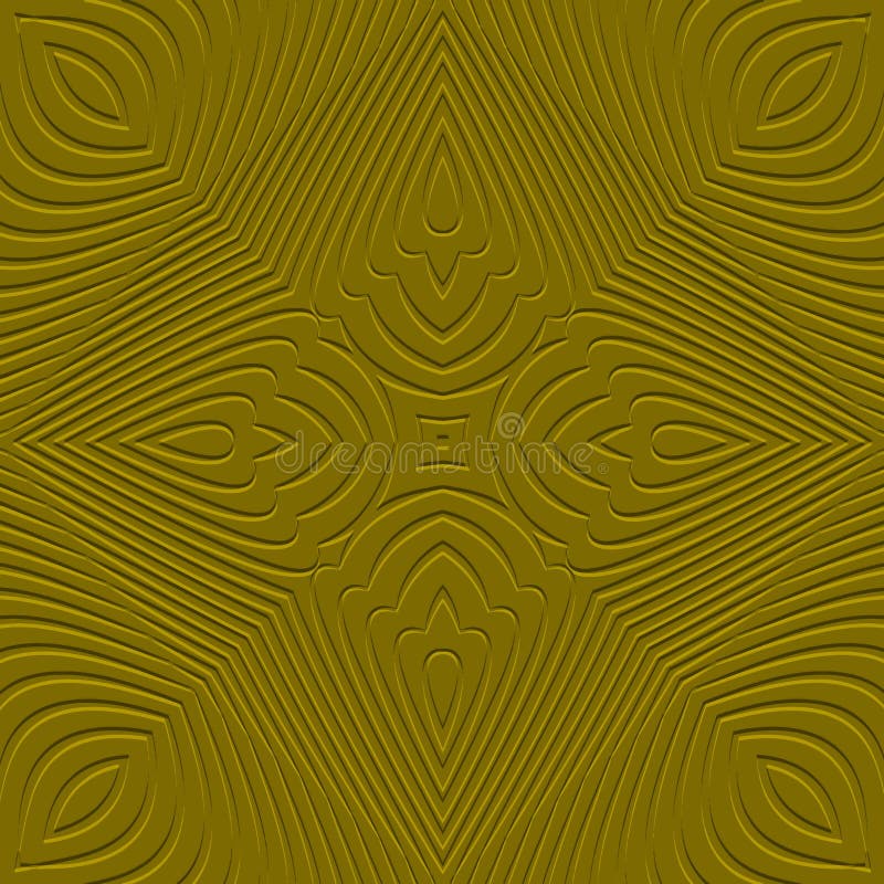 Textured Emboss 3d Lines Seamless Pattern. Warped Lines Surface 3d ...