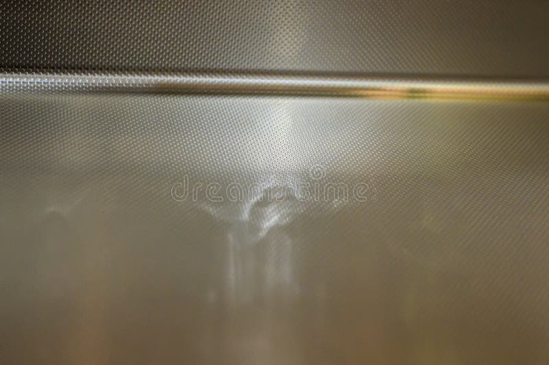 Textured Stainless Steel Surface of Quality Kitchen Worktop. Stock ...