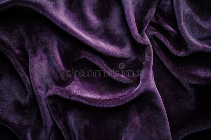 Textured Fabric Background with Rich, Plush Surface in Deep Purple ...