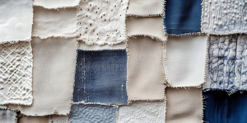 Textured Fabric Layer Background, Reclaimed Canvas Pieces in ...