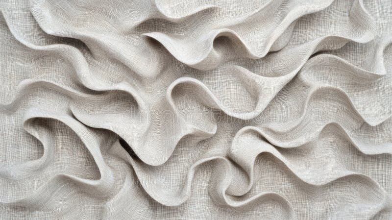 A Textured Fabric with a Ruffled Pattern. Stock Image - Image of ...