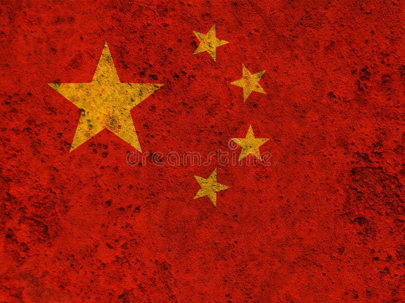 Textured Flag of China in Nice Colors Stock Image - Image of retro ...